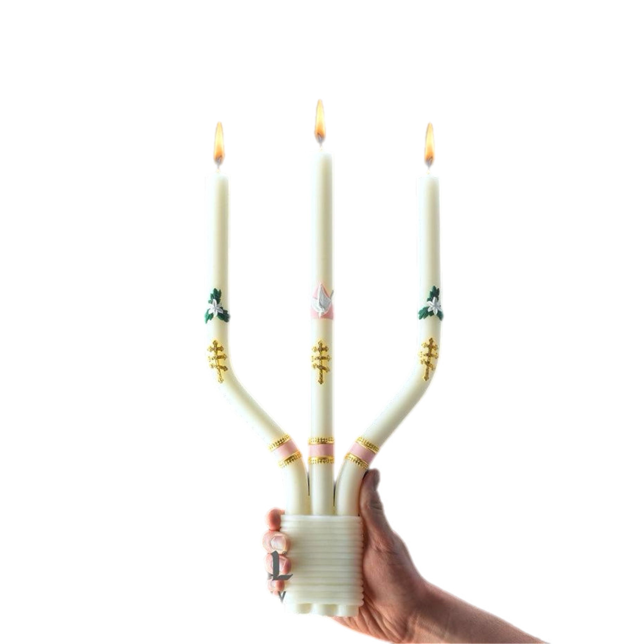 Greek Triple Candles – Ste. Emilion Church Goods