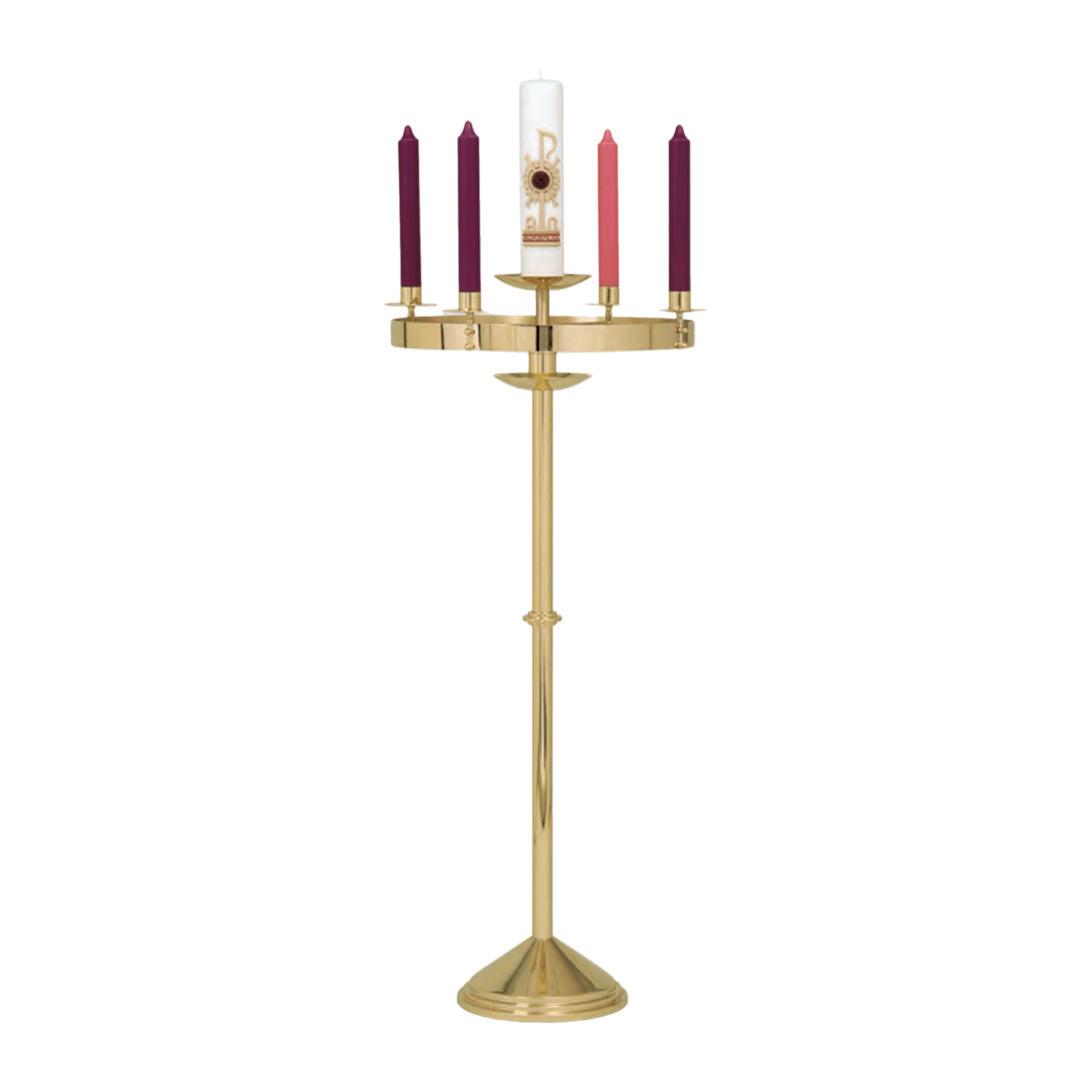 Advent Wreath | Combo Advent Wreath & Paschal Candle Holder | K556 ...