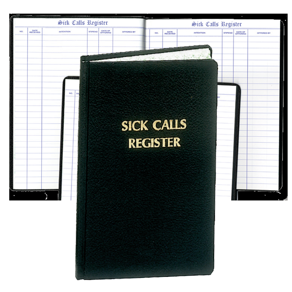 Sick Calls Register | 188 – Ste. Emilion Church Goods